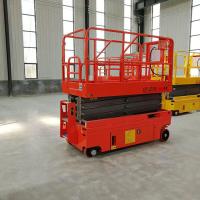 China Mini Electric Scissor Lifting Platform 4m-18m 300kg-2000kg Hydraulic Mobile Aerial Work Lift for sale
