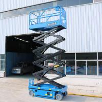 China Mini Electric Scissor Lifting Platform 4m-18m 300kg-2000kg Hydraulic Mobile Aerial Work Lift for sale