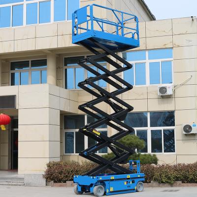 China CE Certified Electric Scissor Lift 4m to 18m 300kg 500kg Hydraulic Lifting Platform for sale