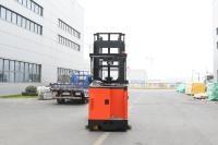 China 3 Way Forklift Very Narrow Aisle Electric Stacker 1000kg 1500kg High Lifting Reach Truck for Warehousing for sale