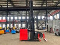 China 1000kg 3-Way Electric Pallet Stacker 7.5m Lift Height Lead Acid Battery CE Certified for sale