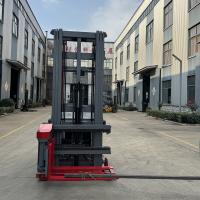 China Three Way Electric Forklift Stacker 1500kg 6m VNA Narrow Aisle Pallet Forklift Truck for sale