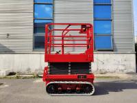 China Mini Track Crawler Scissor Lift 4m 6m Hydraulic Aerial Work Platform 240kg Capacity for sale