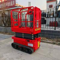 China Automatic Electric Crawler Scissor Lift 8m Hydraulic Aerial Work Platform CE ISO 320kg Capacity for sale