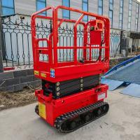 China Automatic Electric Crawler Scissor Lift 8m Hydraulic Aerial Work Platform CE ISO 320kg Capacity for sale