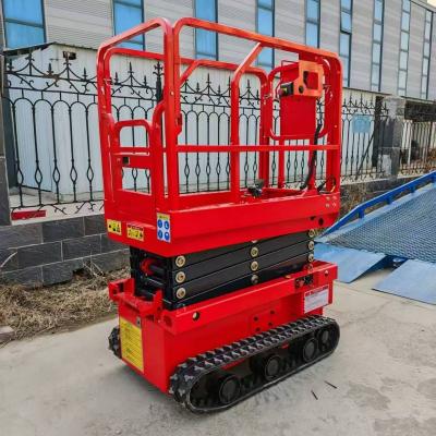 China Automatic Electric Crawler Scissor Lift 8m Hydraulic Aerial Work Platform CE ISO 320kg Capacity for sale