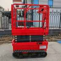 China Automatic Electric Crawler Scissor Lift 8m Hydraulic Aerial Work Platform CE ISO 320kg Capacity for sale