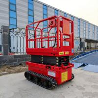China Automatic Electric Crawler Scissor Lift 8m Hydraulic Aerial Work Platform CE ISO 320kg Capacity for sale