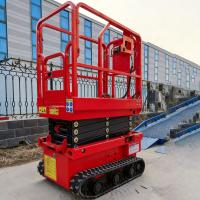 China Automatic Electric Crawler Scissor Lift 8m Hydraulic Aerial Work Platform CE ISO 320kg Capacity for sale