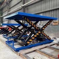 China Fixed Scissor Hydraulic Stage Lifting Platform 1000kg Capacity 1300x820mm Platform High Strength Steel for sale
