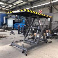 China Fixed Scissor Hydraulic Stage Lifting Platform 1000kg Capacity 1300x820mm Platform High Strength Steel for sale