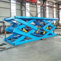 China Fixed Scissor Hydraulic Stage Lifting Platform 1000kg Capacity 1300x820mm Platform High Strength Steel for sale