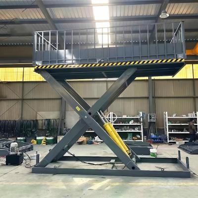 China Electric Scissor Lift Table 2000kg 4000kg Hydraulic Fixed Work Platform for Breeding Farms for sale