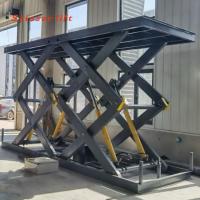 China Hydraulic Electric Fixed Scissor Lifting Platform 1000kg Capacity 1300x820mm Platform for sale