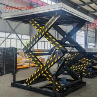 China Hydraulic Electric Fixed Scissor Lifting Platform 1000kg Capacity 1300x820mm Platform for sale