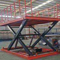 China Hydraulic Electric Fixed Scissor Lifting Platform 1000kg Capacity 1300x820mm Platform for sale