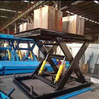 China 2 Ton Hydraulic Scissor Car Lift Stationary Fixed Electric Work Platform Elevator Table 2000kg Capacity CE for sale