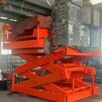 China 2 Ton Hydraulic Scissor Car Lift Stationary Fixed Electric Work Platform Elevator Table 2000kg Capacity CE for sale