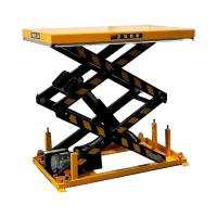 China 3.5 Ton Fixed Electric Hydraulic Super Thin Scissor Lifting Platform 1000-4000mm Height CE for sale