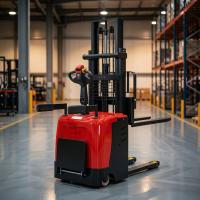 China Walk Behind Electric Hydraulic Stacker 1.5 Ton 2 Ton Forklift with 2000mm Lifting Height for sale