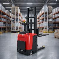 China Walk Behind Electric Hydraulic Stacker 1.5 Ton 2 Ton Forklift with 2000mm Lifting Height for sale
