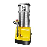 China Fully Electric Stacker 1.5 Ton 2 Ton Hydraulic Lift Material Handling Walking Pallet Forklift for sale