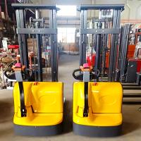 China Fully Electric Stacker 1.5 Ton 2 Ton Hydraulic Lift Material Handling Walking Pallet Forklift for sale