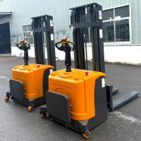 China Fully Electric Stacker 1.5 Ton 2 Ton Hydraulic Lift Material Handling Walking Pallet Forklift for sale