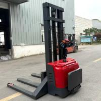 China Fully Electric Stacker 1.5 Ton 2 Ton Hydraulic Lift Material Handling Walking Pallet Forklift for sale