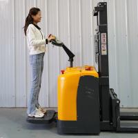 China Electric Hydraulic Pallet Stacker 1 Ton 2 Ton 3000kg Lifting Height Standing Type Forklift for sale