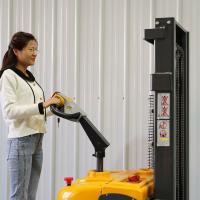 China Electric Hydraulic Pallet Stacker 1 Ton 2 Ton 3000kg Lifting Height Standing Type Forklift for sale