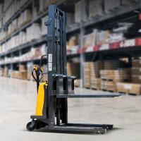 China Fully Electric Hydraulic Pallet Stacker 1.5 Ton Capacity 2500mm Lifting Height Warehouse Stacking Machine for sale