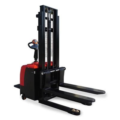 China Full Electric Self Lifting Hydraulic Pallet Stacker 2000 kg 3500mm Lifting Height Standing Type for sale