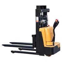 China Full Electric Self Lifting Hydraulic Pallet Stacker 2000 kg 3500mm Lifting Height Standing Type for sale