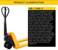 China Hydraulic Hand Pallet Truck 3 Ton Capacity Manual Pallet Jack Material Handling Tool for sale