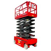 China Self-Propelled Electric Hydraulic Scissor Lift 6m 8m 10m Mobile Aerial Work Platform 230kg Capacity for sale