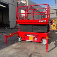 China Self-Propelled Electric Hydraulic Scissor Lift 6m 8m 10m Mobile Aerial Work Platform 230kg Capacity for sale