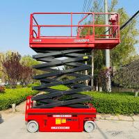 China Self-Propelled Electric Hydraulic Scissor Lift 6m 8m 10m Mobile Aerial Work Platform 230kg Capacity for sale