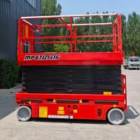 China Self-Propelled Hydraulic Scissor Lift Platform 12m 14m 16m Mobile Aerial Work for sale