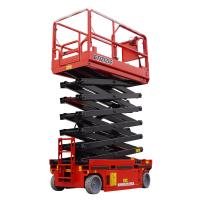 China Self-Propelled Scissor Lift 10m 12m 14m Mobile Aerial Working Platform 230kg 450kg Capacity for sale