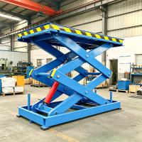 China Fixed Hydraulic Scissor Lift Platform 1000kg Capacity Electric Goods Elevator for Warehouse Loading for sale