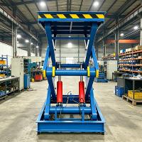 China Fixed Hydraulic Scissor Lift Platform 1000kg Capacity Electric Goods Elevator for Warehouse Loading for sale