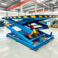 China Fixed Hydraulic Scissor Lift Platform 1000kg Capacity Electric Goods Elevator for Warehouse Loading for sale
