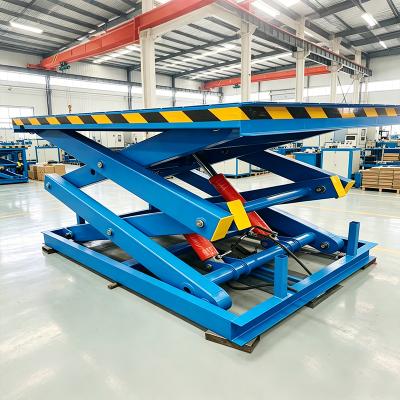 China Fixed Hydraulic Scissor Lift Platform 1000kg Capacity Electric Goods Elevator for Warehouse Loading for sale