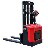 China Bestselling Full Electric Stacker 1500kg 2Ton 3M 4M 4.5M Battery Operated Pallet Stacker Indoor Stacking Handling for sale