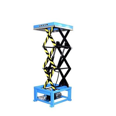China Factory Customized Fixed Electric Hydraulic Scissor Lifting Platforms Triple Scissor Electric Lifting Tables for sale