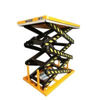 China Factory Customized Fixed Electric Hydraulic Scissor Lifting Platforms Triple Scissor Electric Lifting Tables for sale