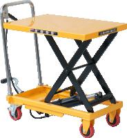 China 150kg 300kg 500kg Manual Hydraulic Scissor Lift Platform Trolley Best Price Foldable and Portable Hand Hydraulic Scissor Lifting Tables for sale
