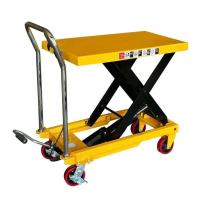 China Warehouse Movable Hand Manual Scissor Lifting Platforms 500kg 800kg 1000kg 1500kg Hydraulic Hand Lift Tables Manual Lifting Tables for sale