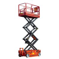 China 4-18M Towable Work Platforms Automatic Electric Industrial Scissor Lifts Aerial Work Mobile Electric Hydraulic Scissor Lifting Platforms for sale
